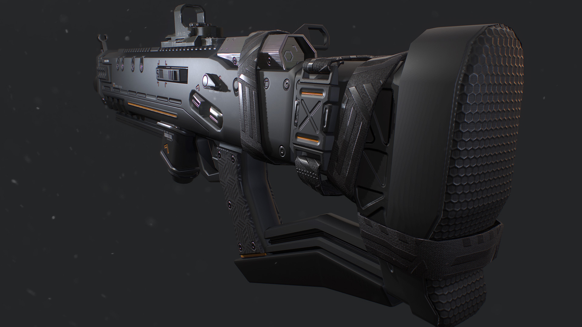 ArtStation - shotgun, matte black.