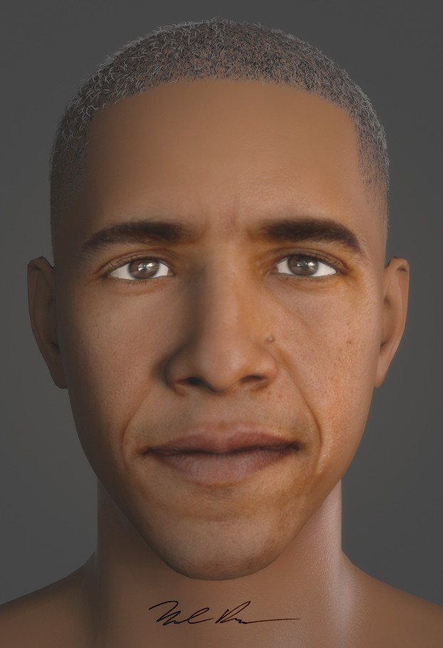 ArtStation - Digital Portrait: Barack Obama