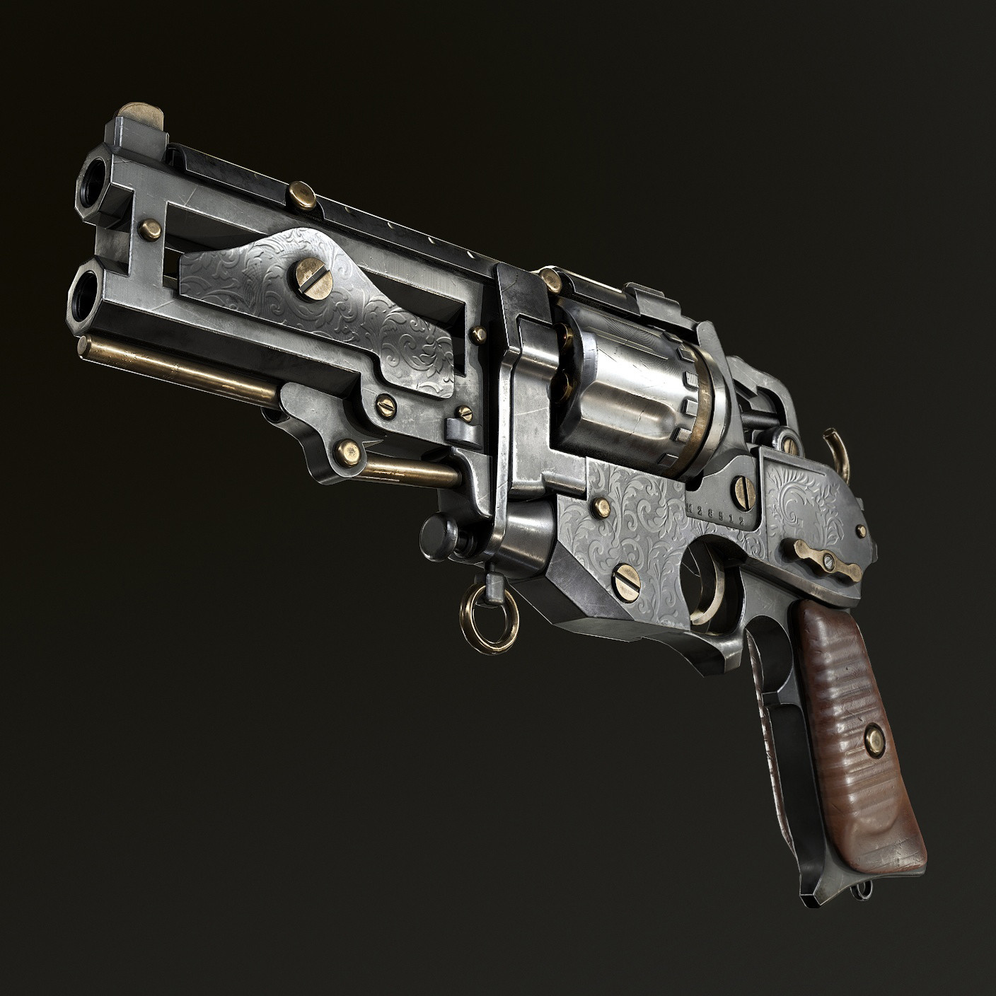 ArtStation - Steampunk heavy revolver