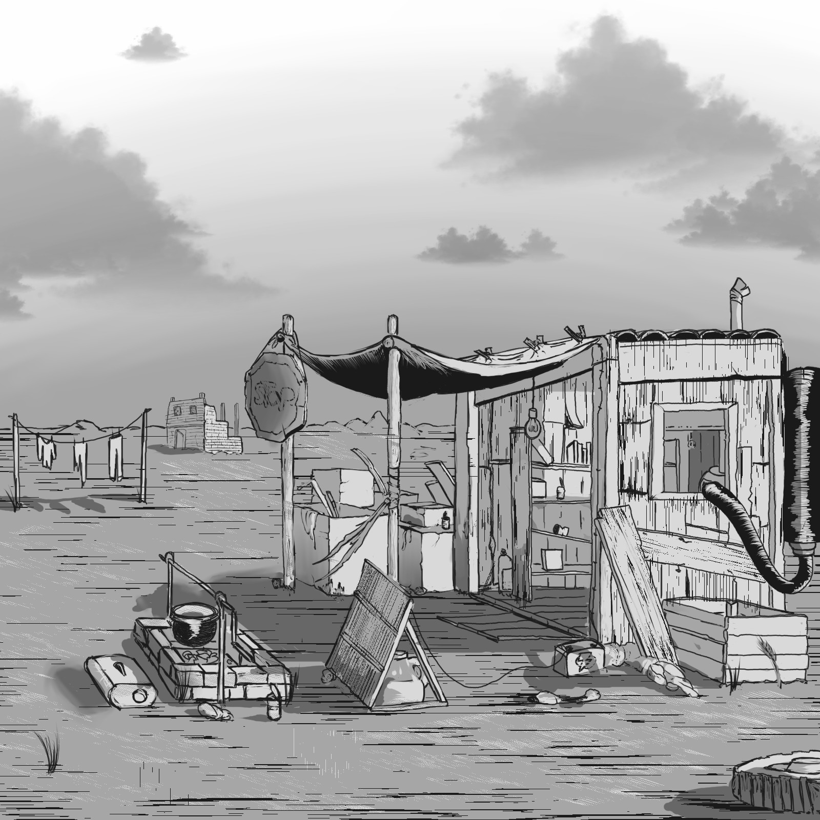 ArtStation - shack out there