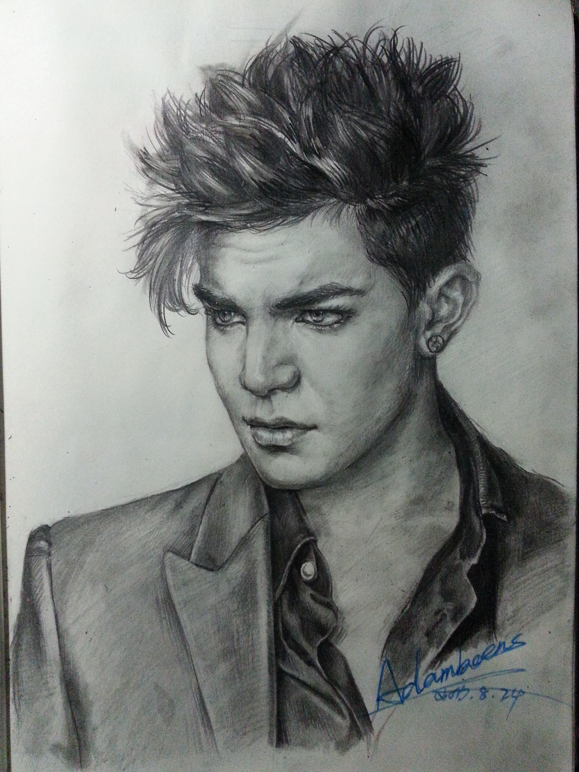 adam lambert drawing