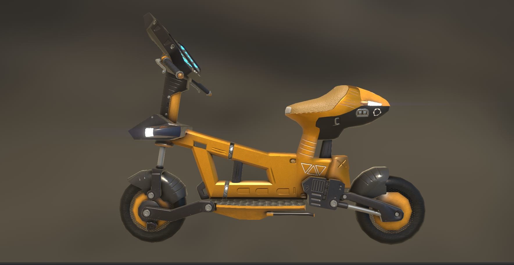 ArtStation - Lowpoly Sci Fi Bike1