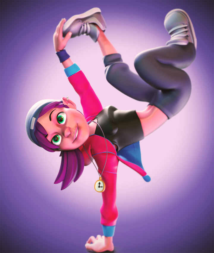 ArtStation - Cool Breakdancer