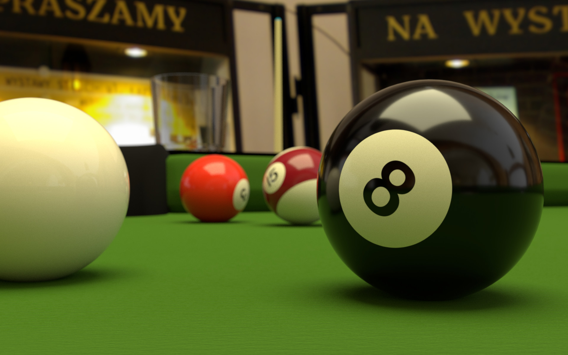 ArtStation - Pool Table Scene