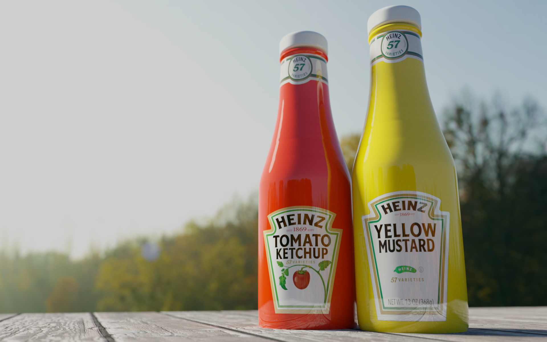 ArtStation - Ketchup and Mustard Photo Realism Scene