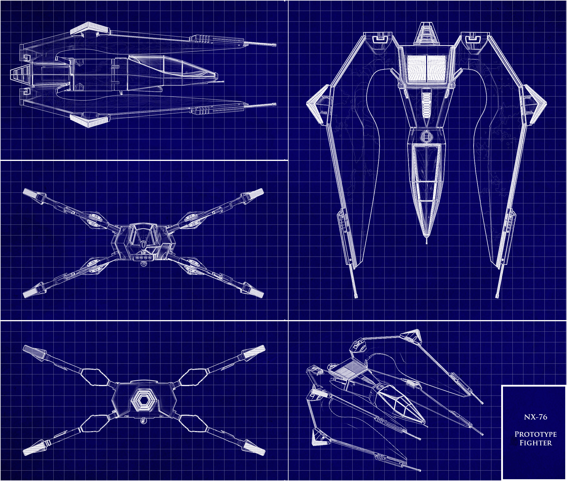 Space Fighter Blueprints
