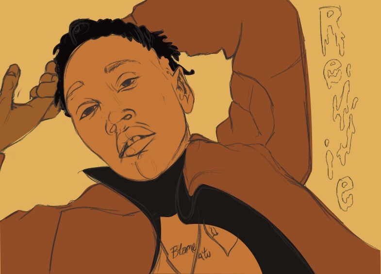 Ellie Mc Guinness - Painting of Rejjie Snow