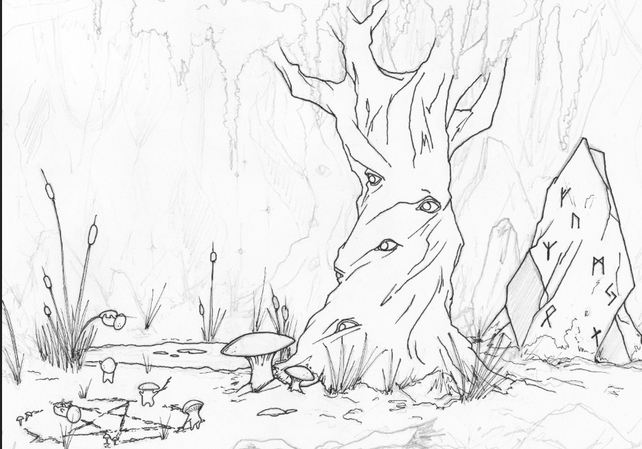 ArtStation - Creepy Wood