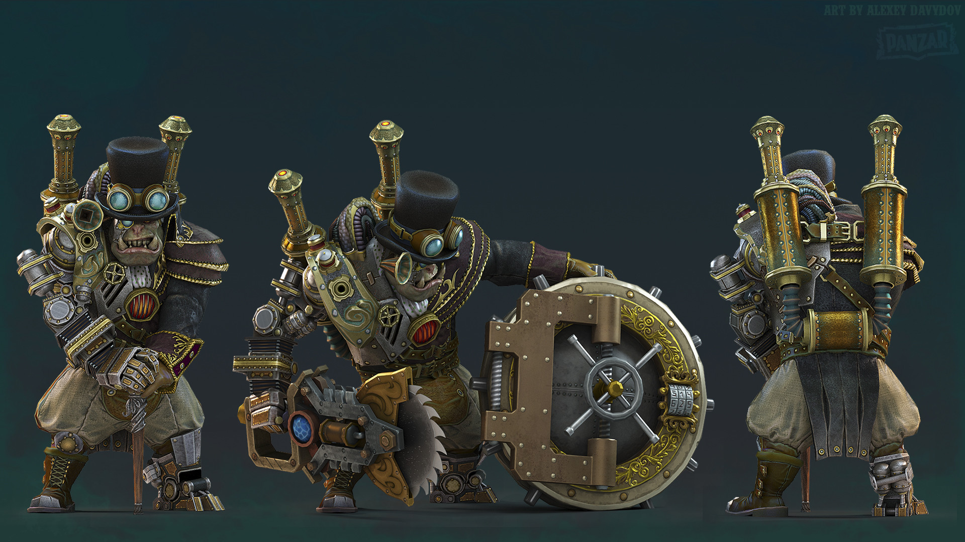 steampunk power armor