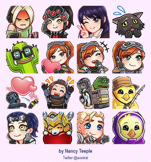 Nancy Teeple - Twitch Emotes & Badges