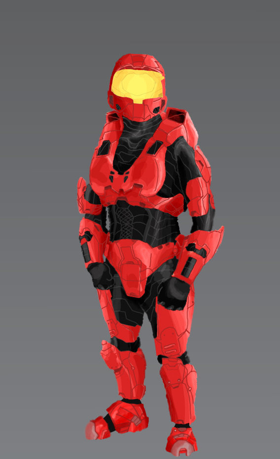 ArtStation - This Spartan.. is on the red team.