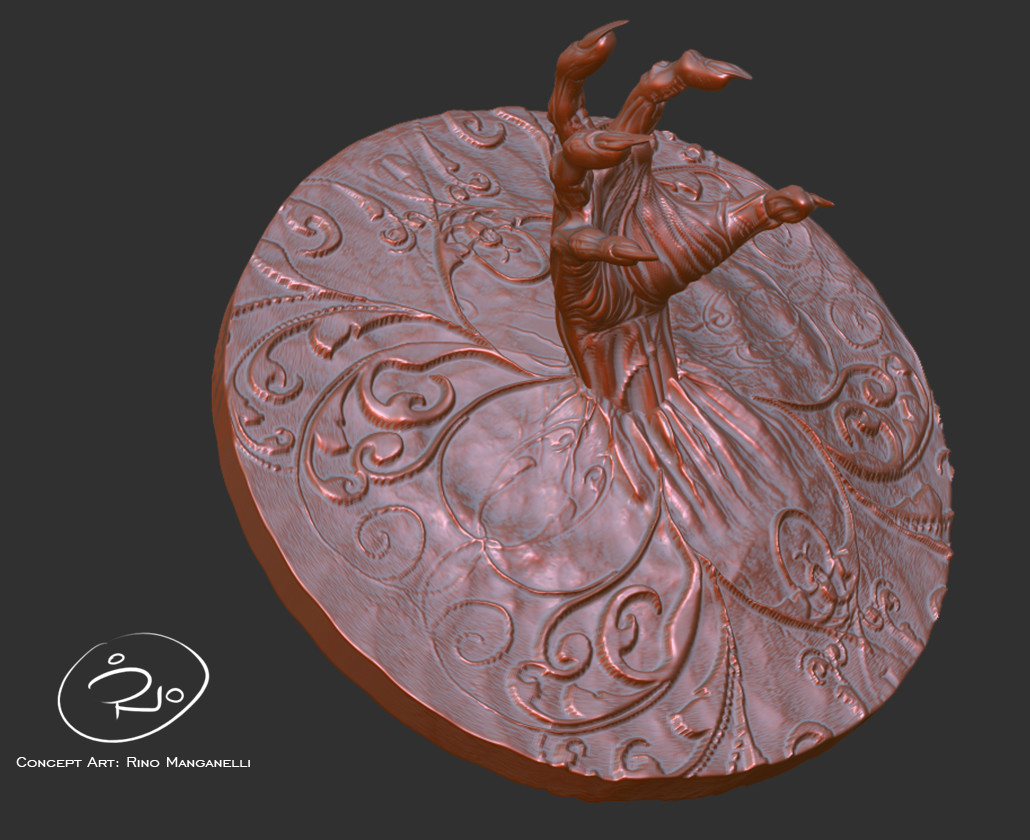 ArtStation - HandShield enchanted - Concept