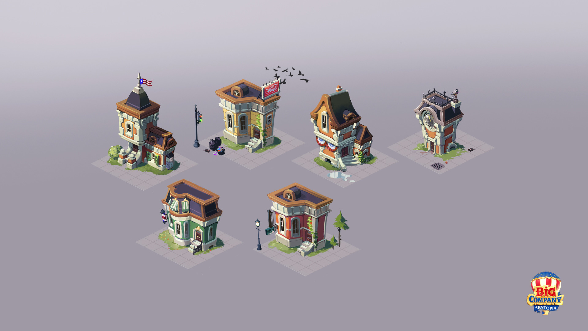 ArtStation - Building Concepts for Big Company Skytopia
