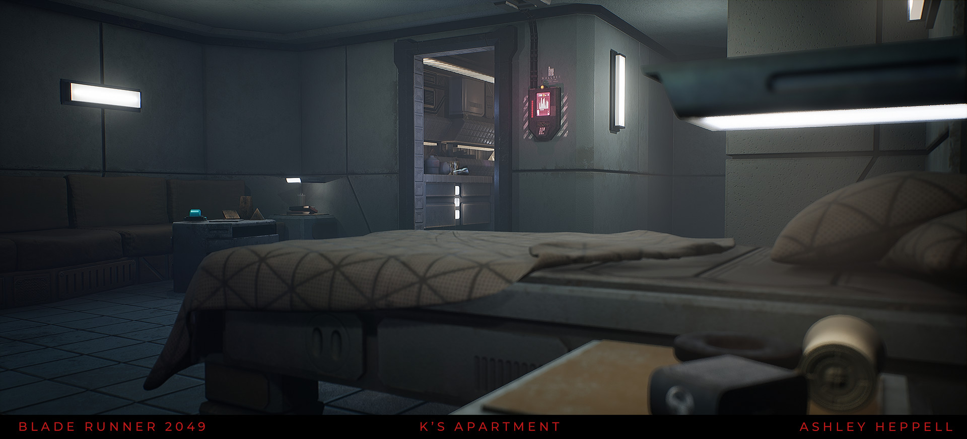 Ashley Heppell - Blade Runner 2049 K's Apartment