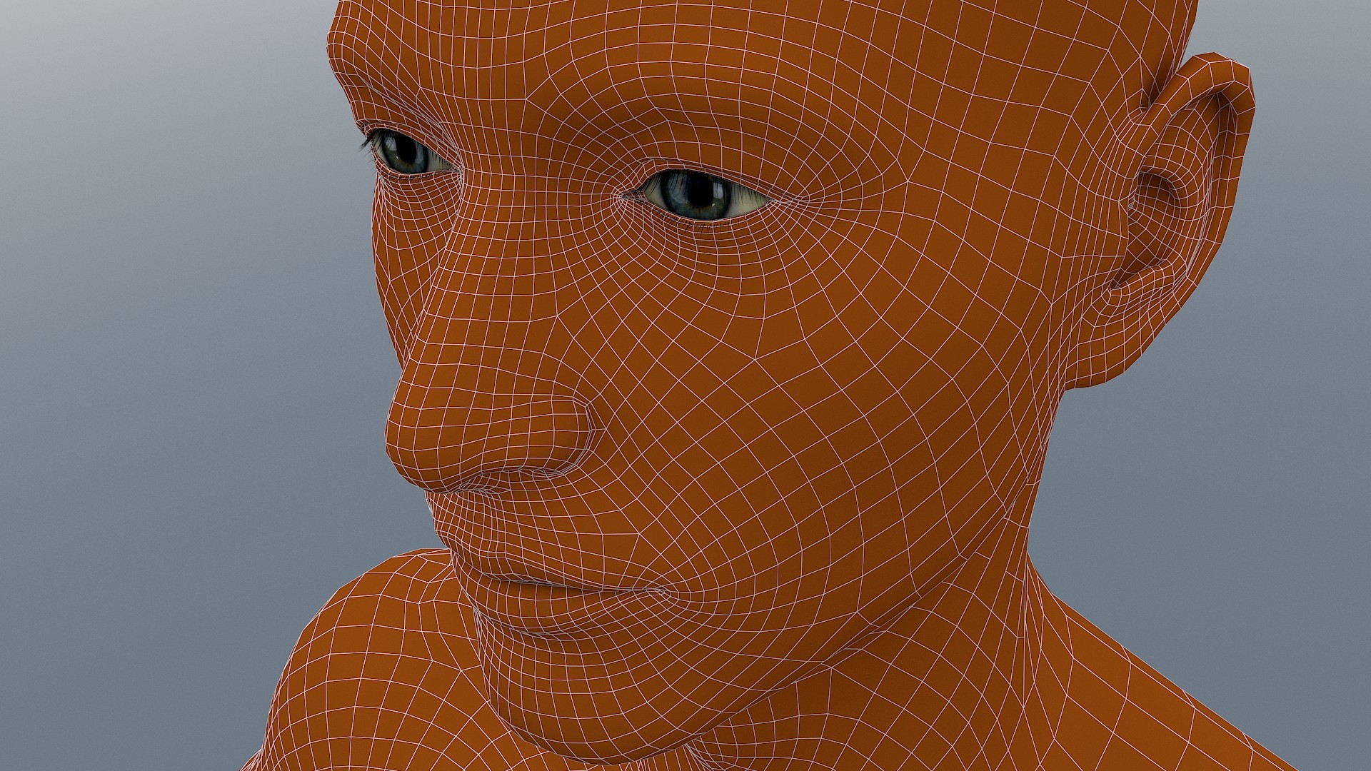 ArtStation - Character Modeling Wireframe
