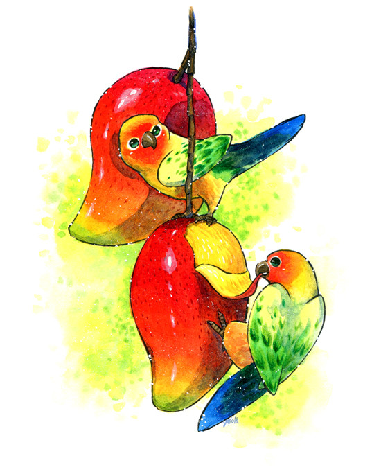 ArtStation - Mango birds