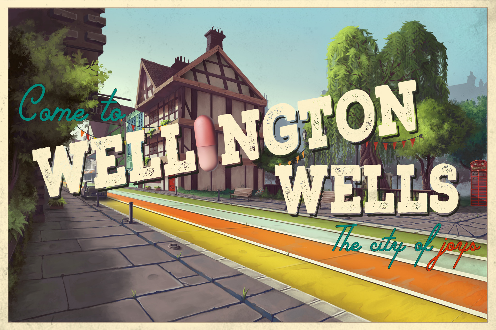 ArtStation - Wellington Wells postcard