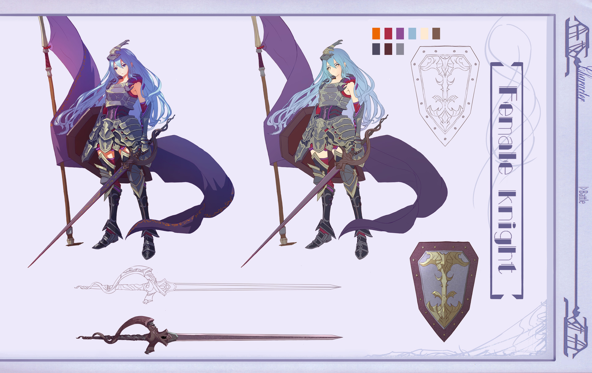 ArtStation - Female knight