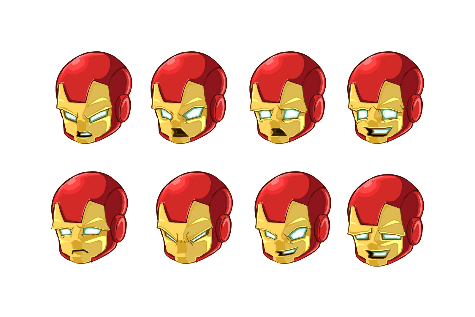 how to draw chibi tony stark