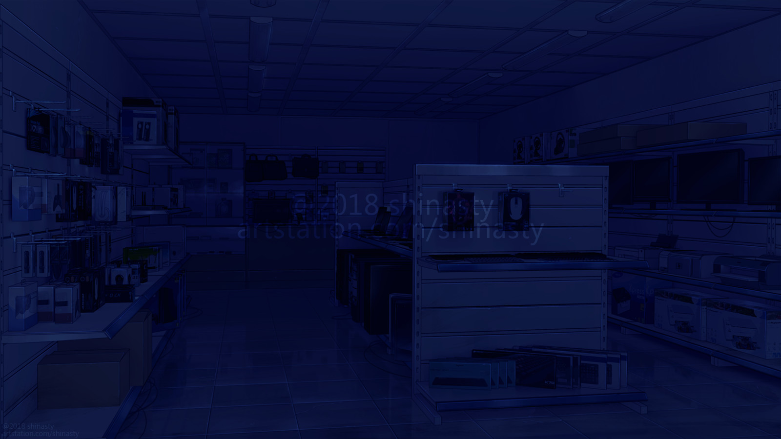 ArtStation - Night store