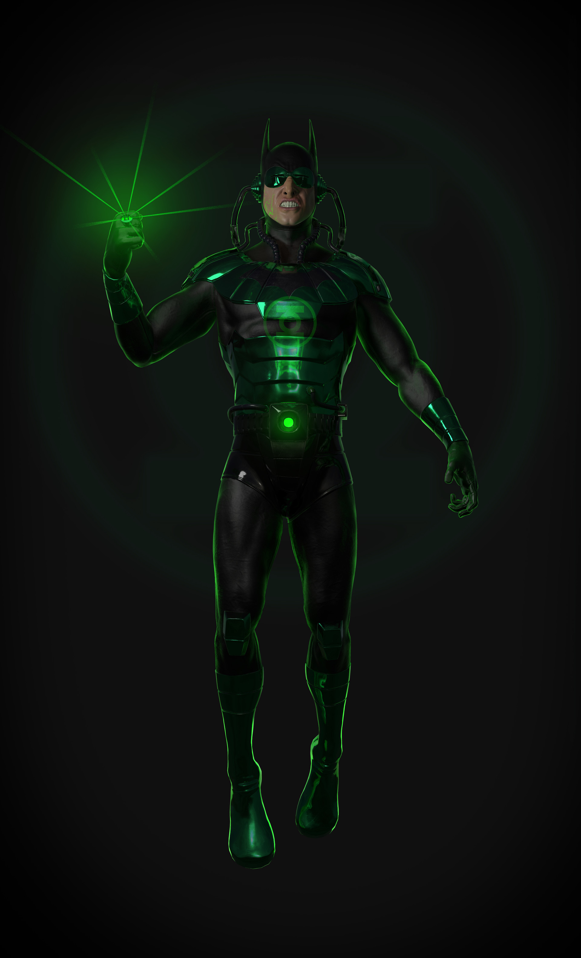 batman with lantern ring