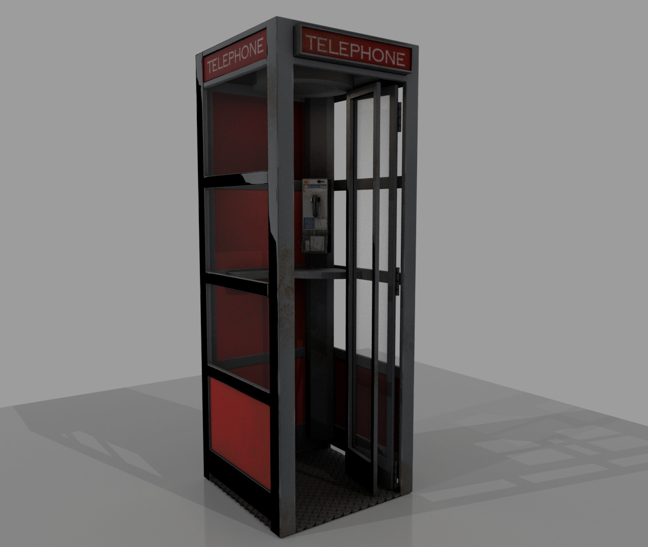 ArtStation - Aluminum Phone Booth