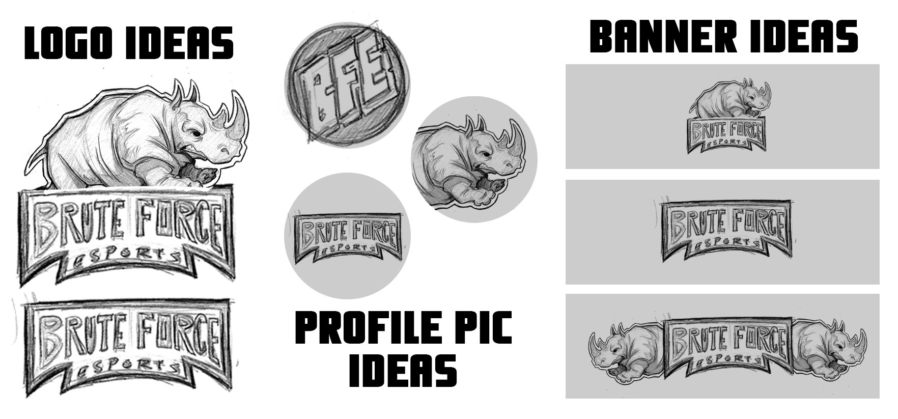 David Lee - Brute Force eSports Rhino Logo