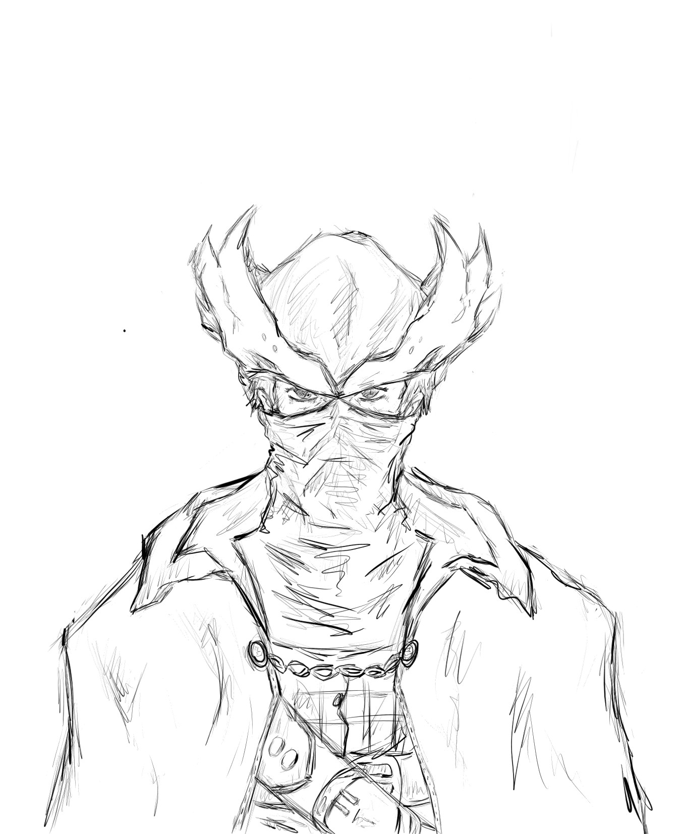 how to draw bloodborne hunter