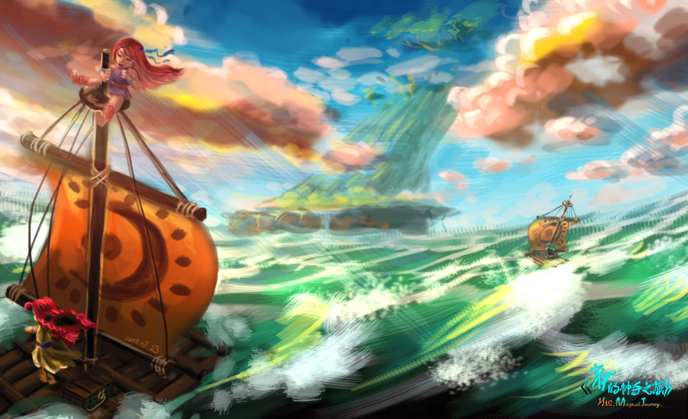 ArtStation - Sailng to Yggdrasil
