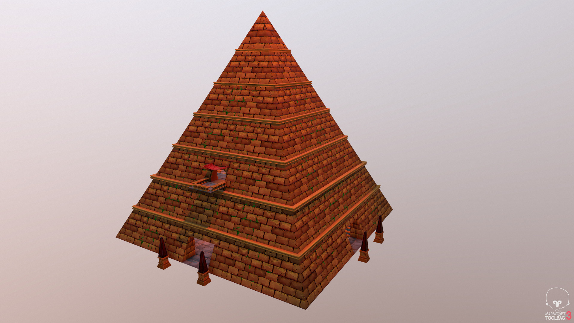 ArtStation - Stylized Egypt Pyramid