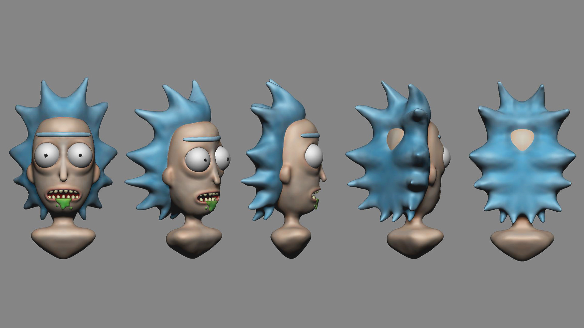 Carolina Chapelin - Rick Sanchez Sculpt
