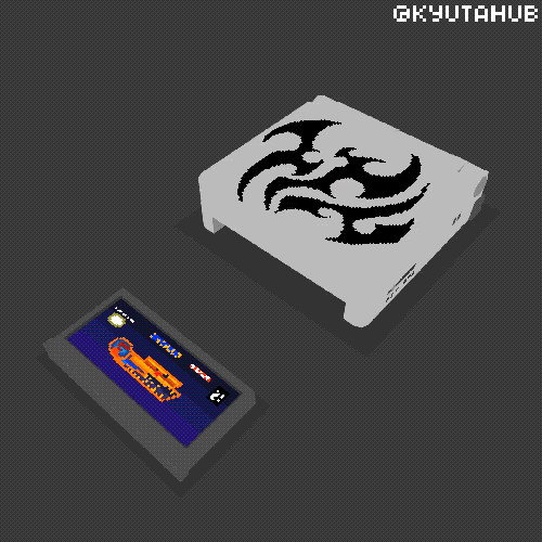 ArtStation - 3D Pixel GBA SP