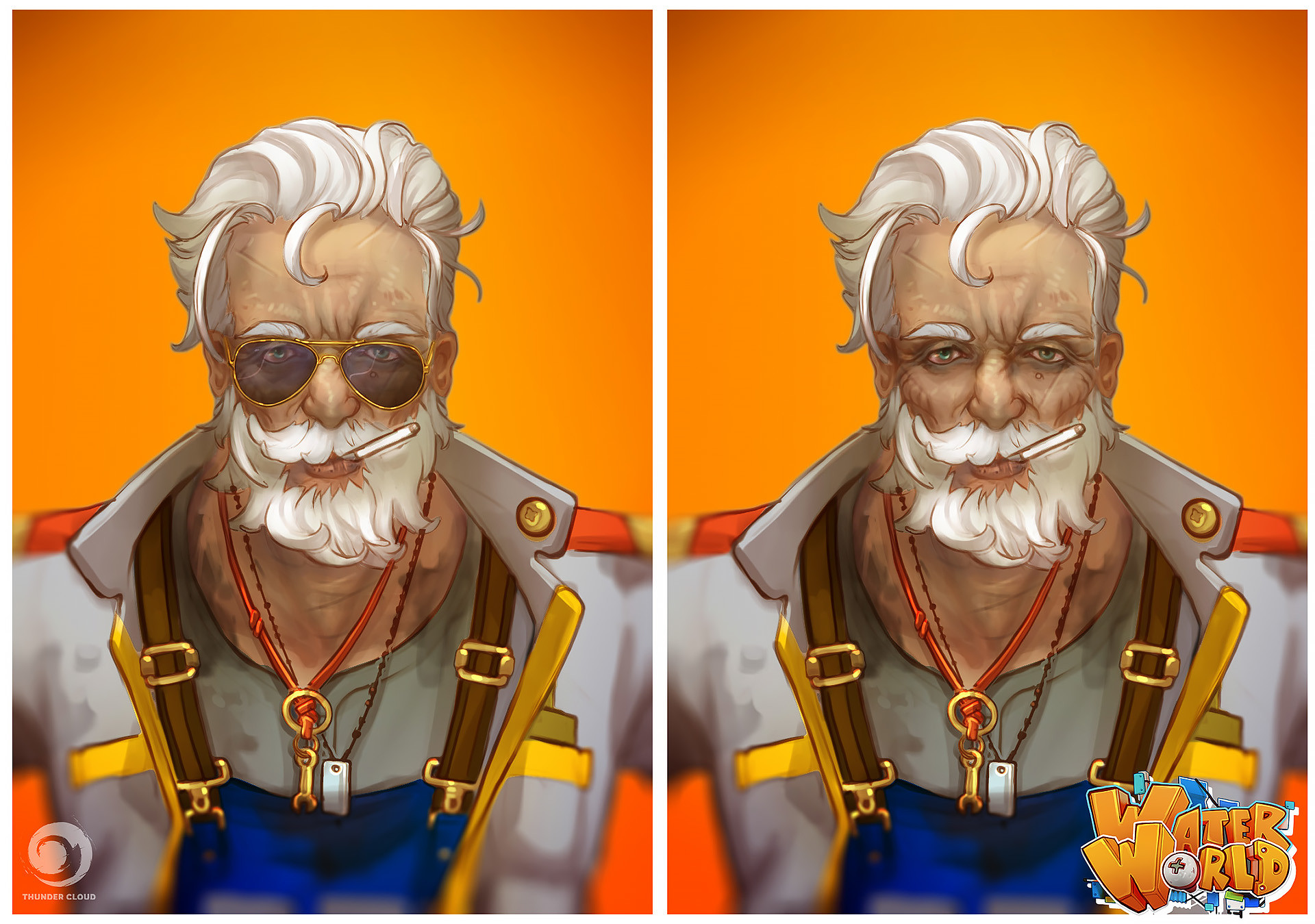 Thunder Cloud Studio - WaterWorld - OldMan Final Concept
