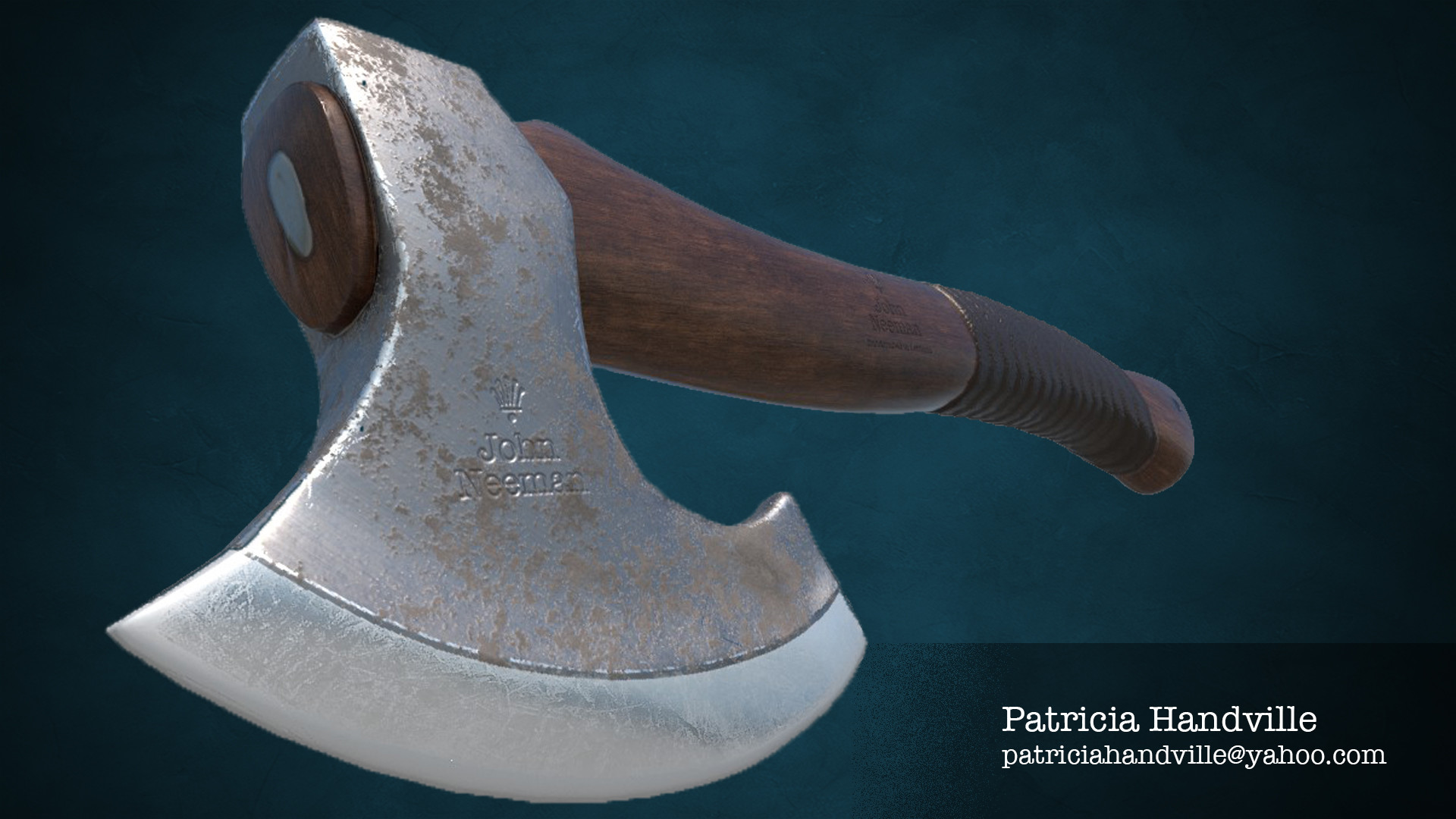 ArtStation - John Neeman Handcrafted Hunting Axe Game Asset