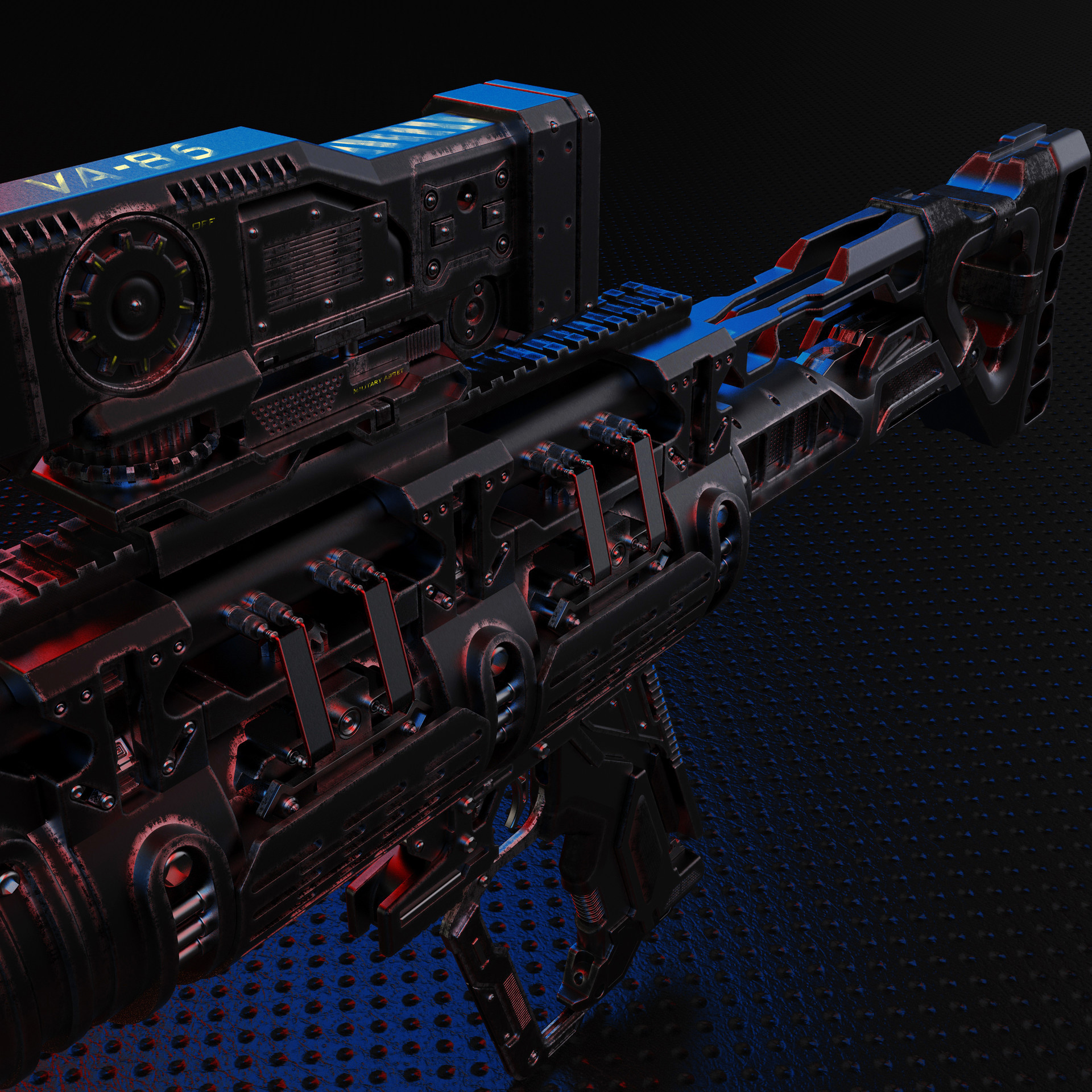 ArtStation - VA-86 laser & bullet gun