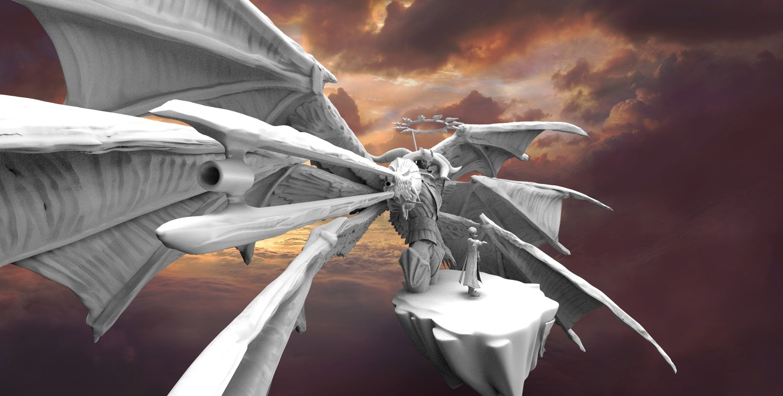 John Agnew - Satanael and Joker Fanart final battle BEGONE! persona 5