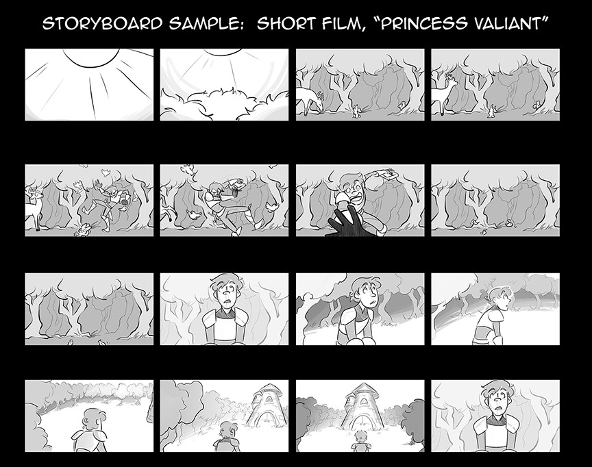 ArtStation - Storyboard Sample