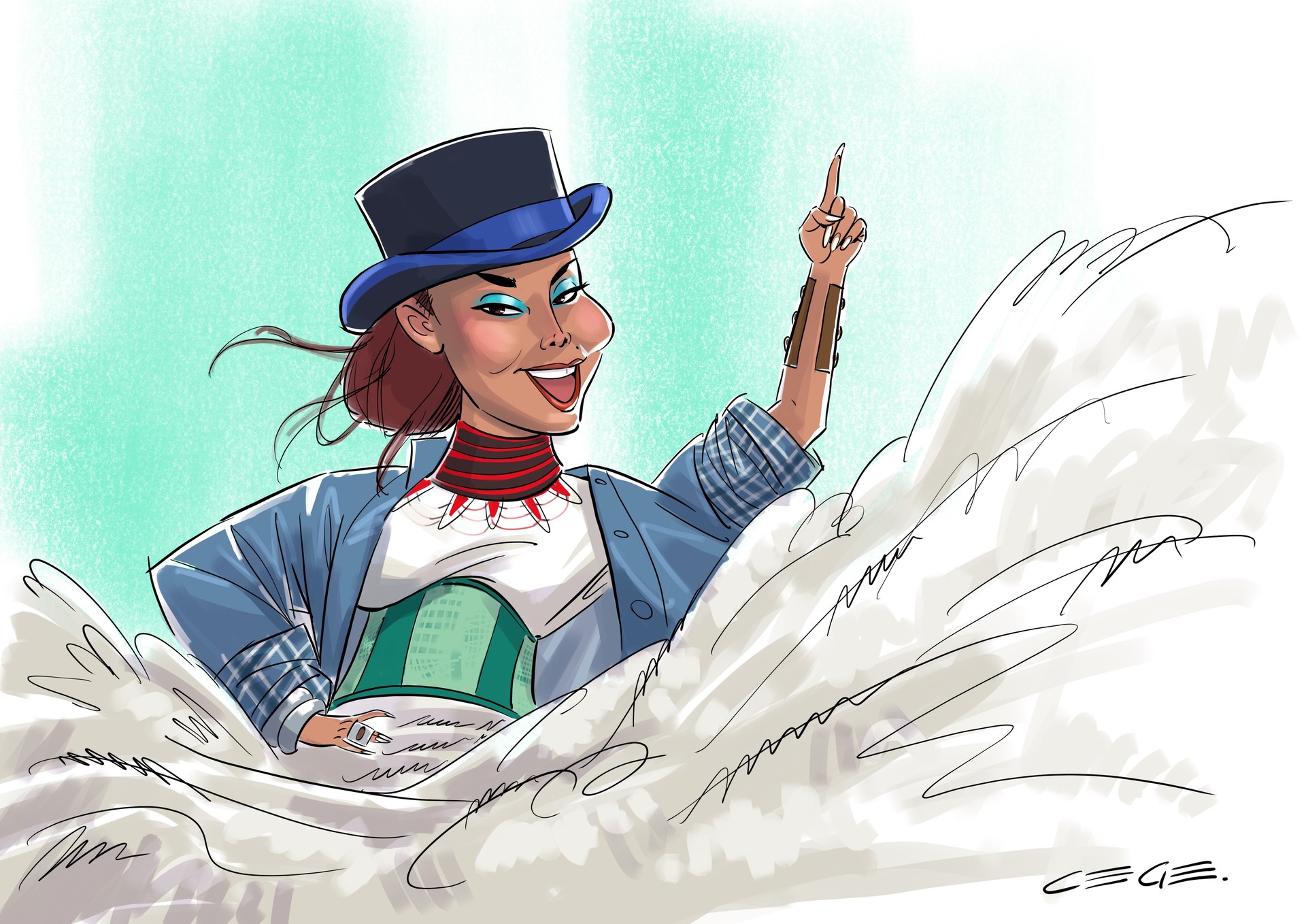 Caricatura De Janet Jackson