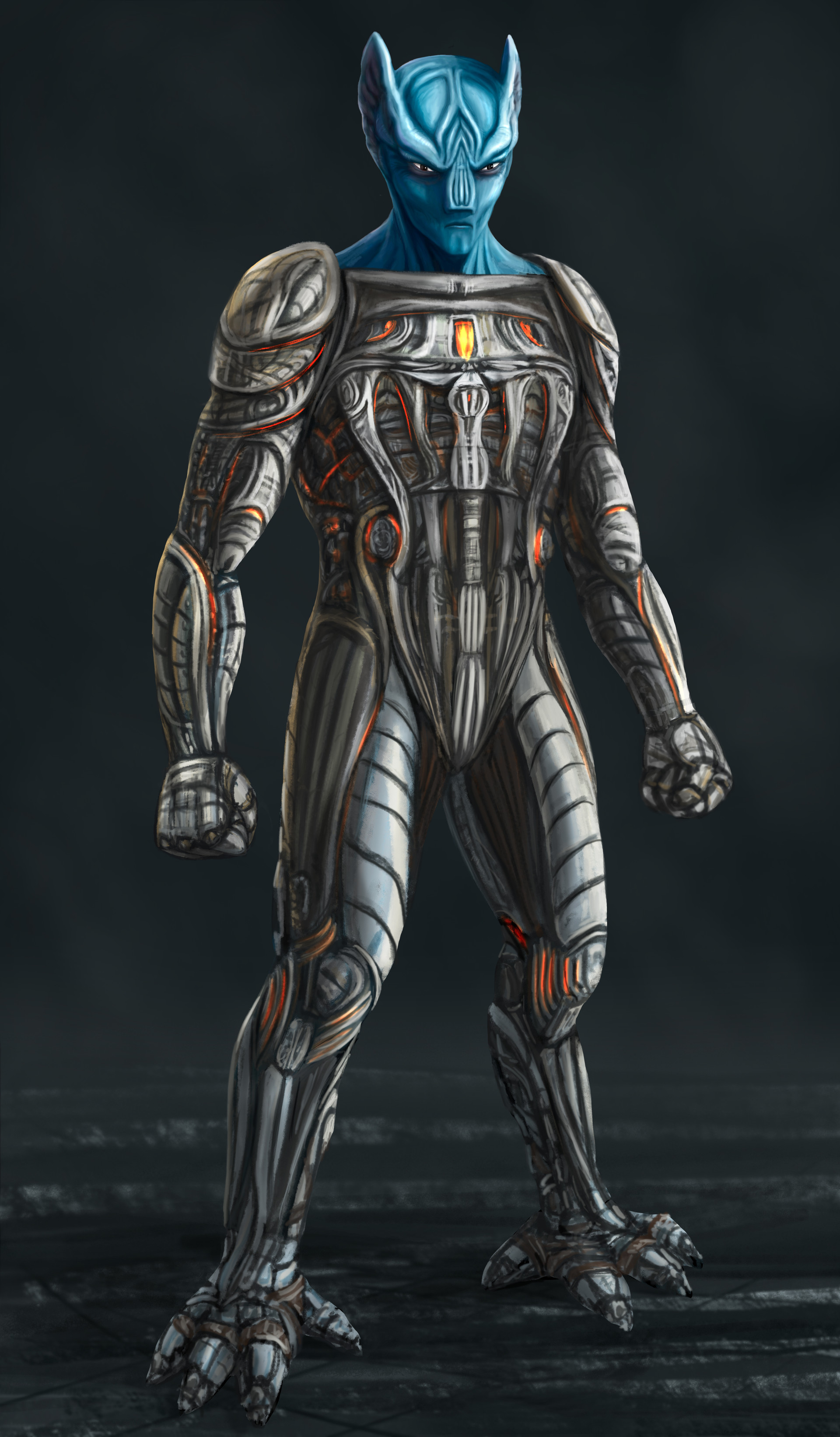 ArtStation - Blue alien v1