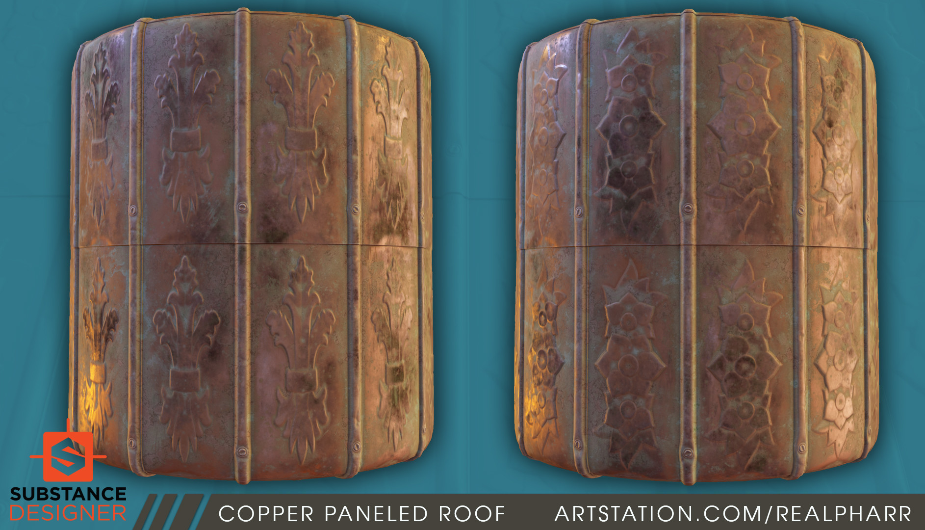 ArtStation - Copper Paneled Roof