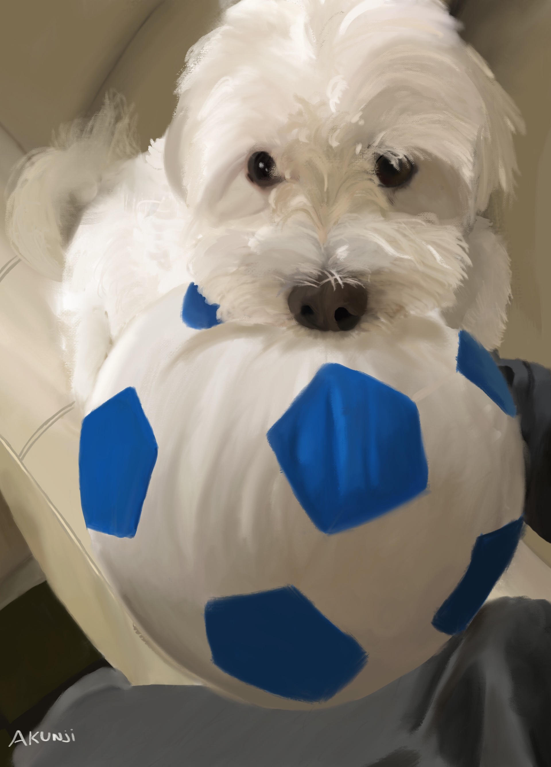 ArtStation - My dog Yuki