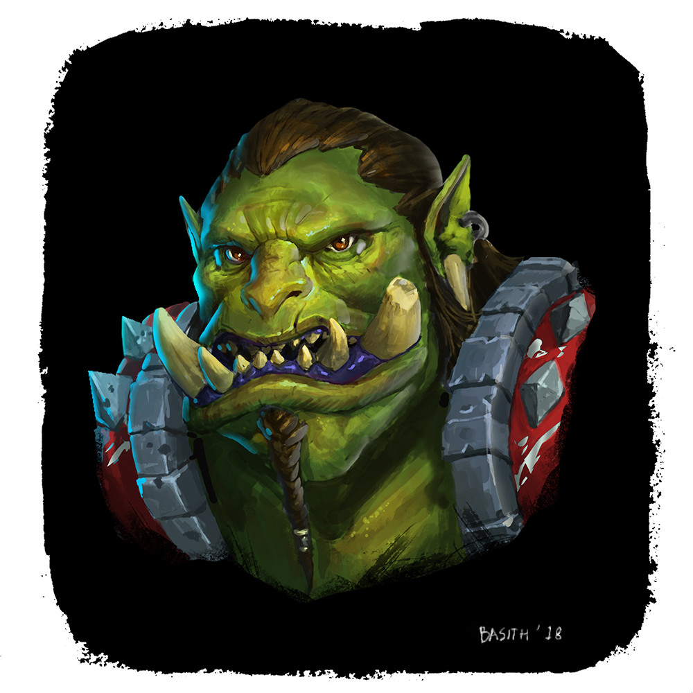 Orc Portrait by Basith Ibrahim : r/ImaginaryOrcs
