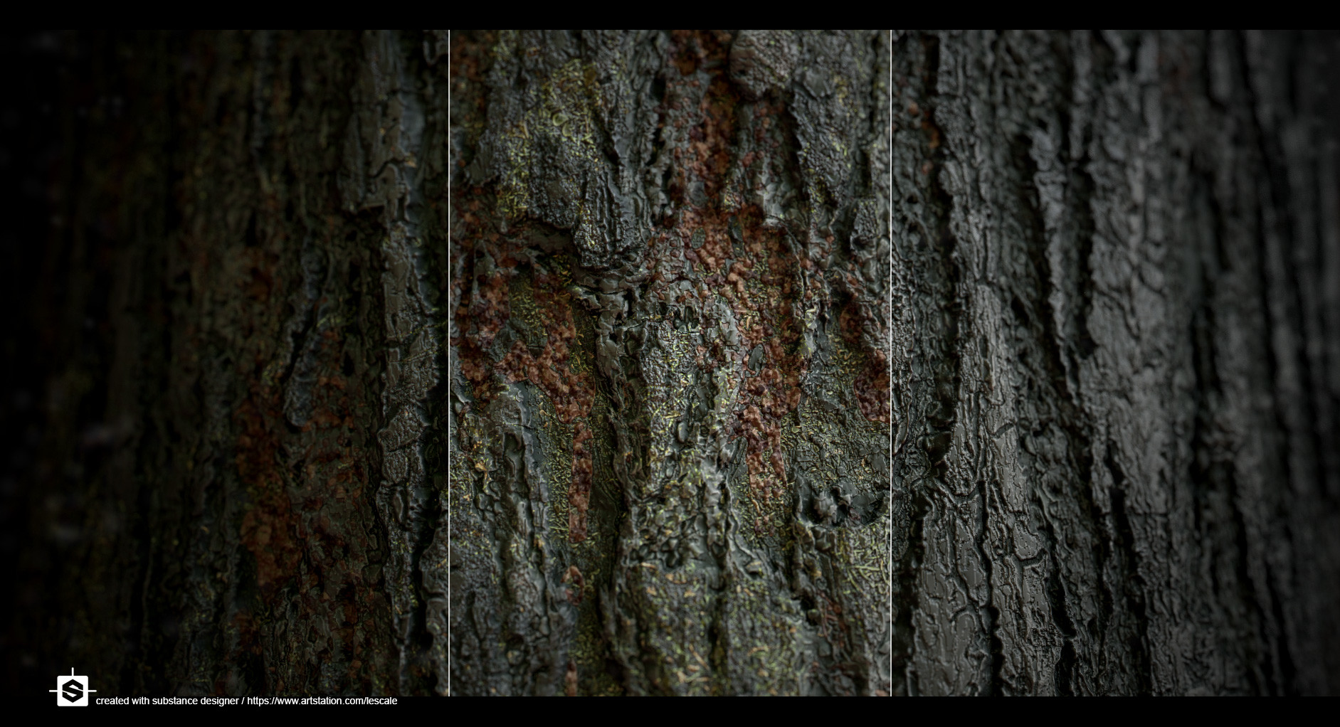 ArtStation - Tree Bark Substance Designer