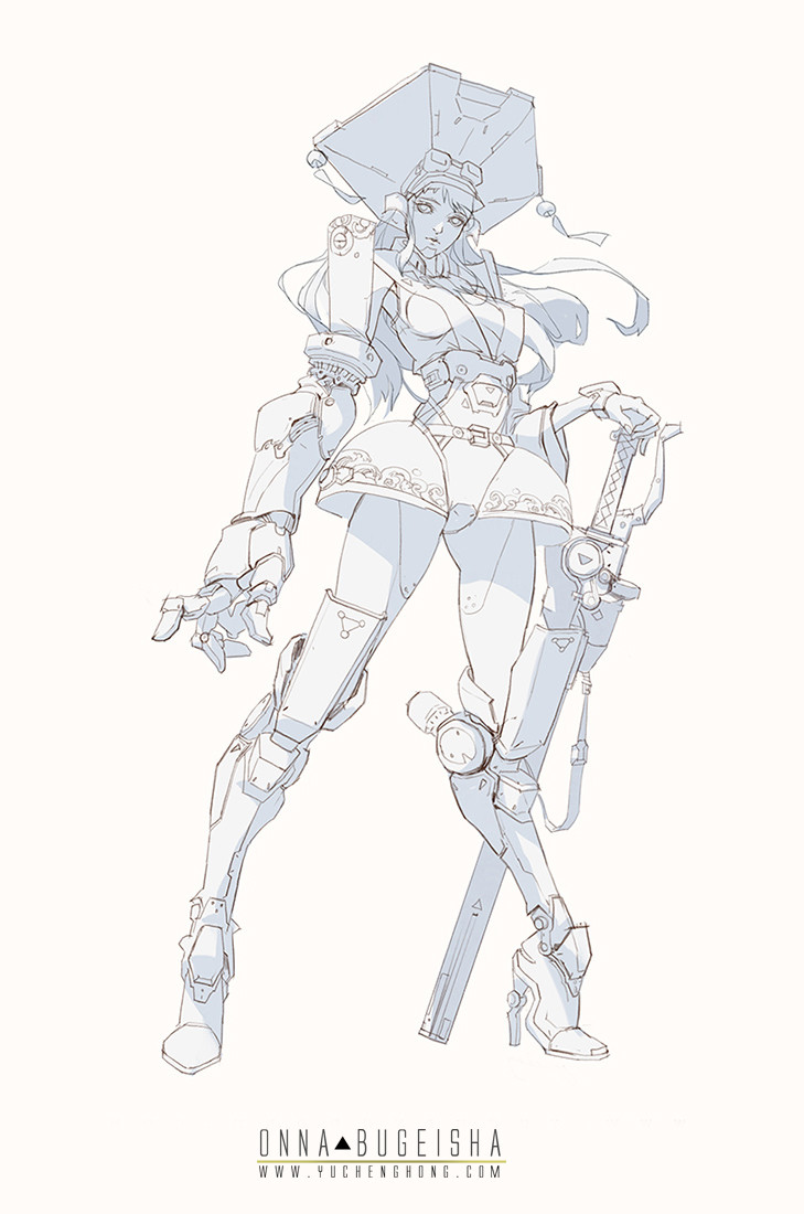 yu-cheng-hong-onna-bugeisha.jpg (729×1100)-花瓣网