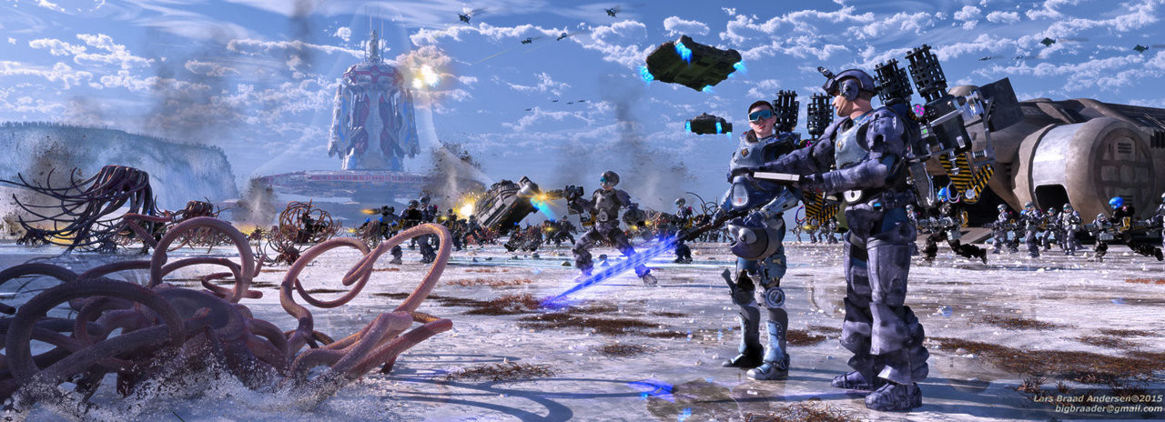 ArtStation - Battle On The Beach