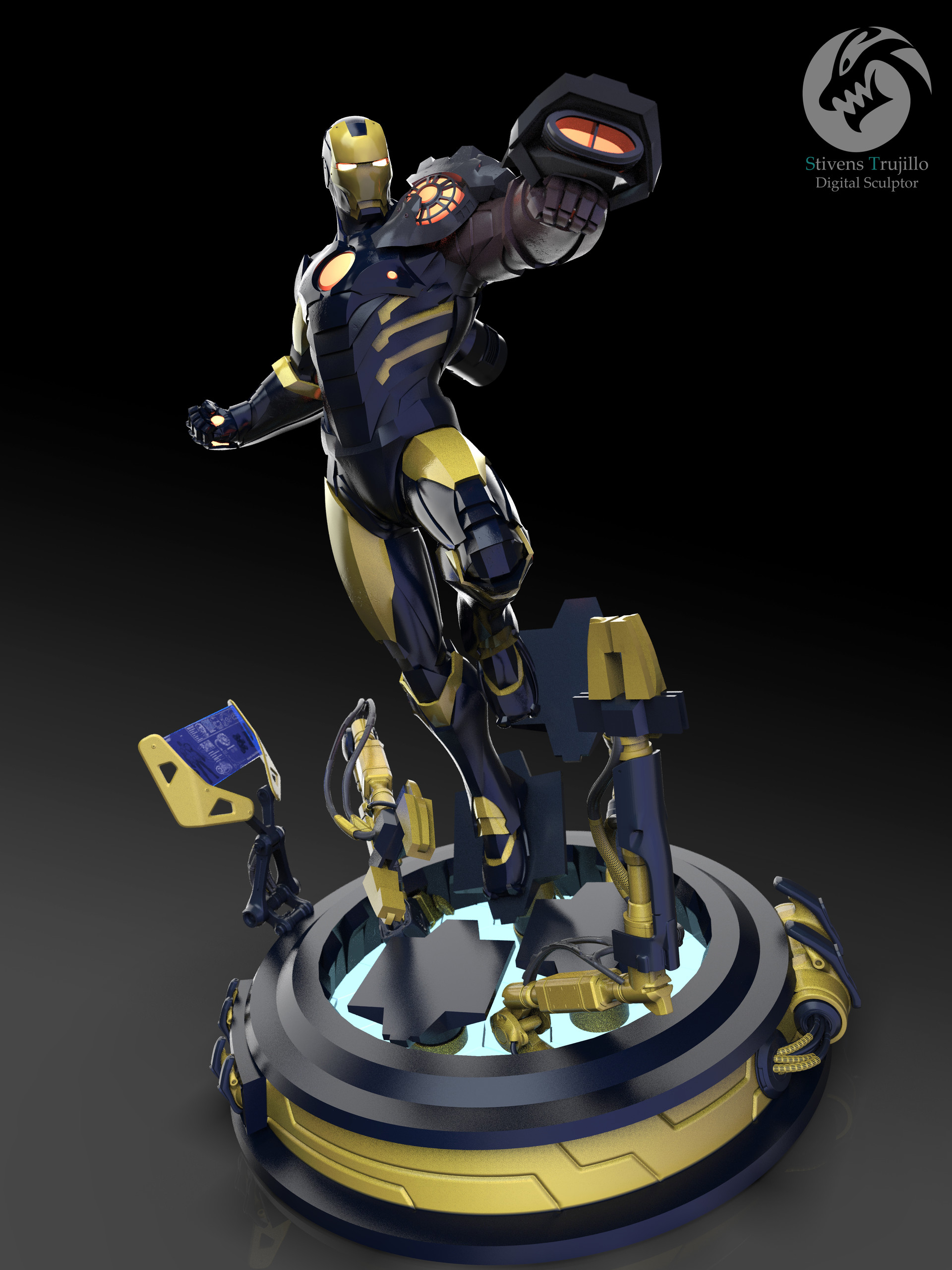 ArtStation - ironman fatal frontier (black)