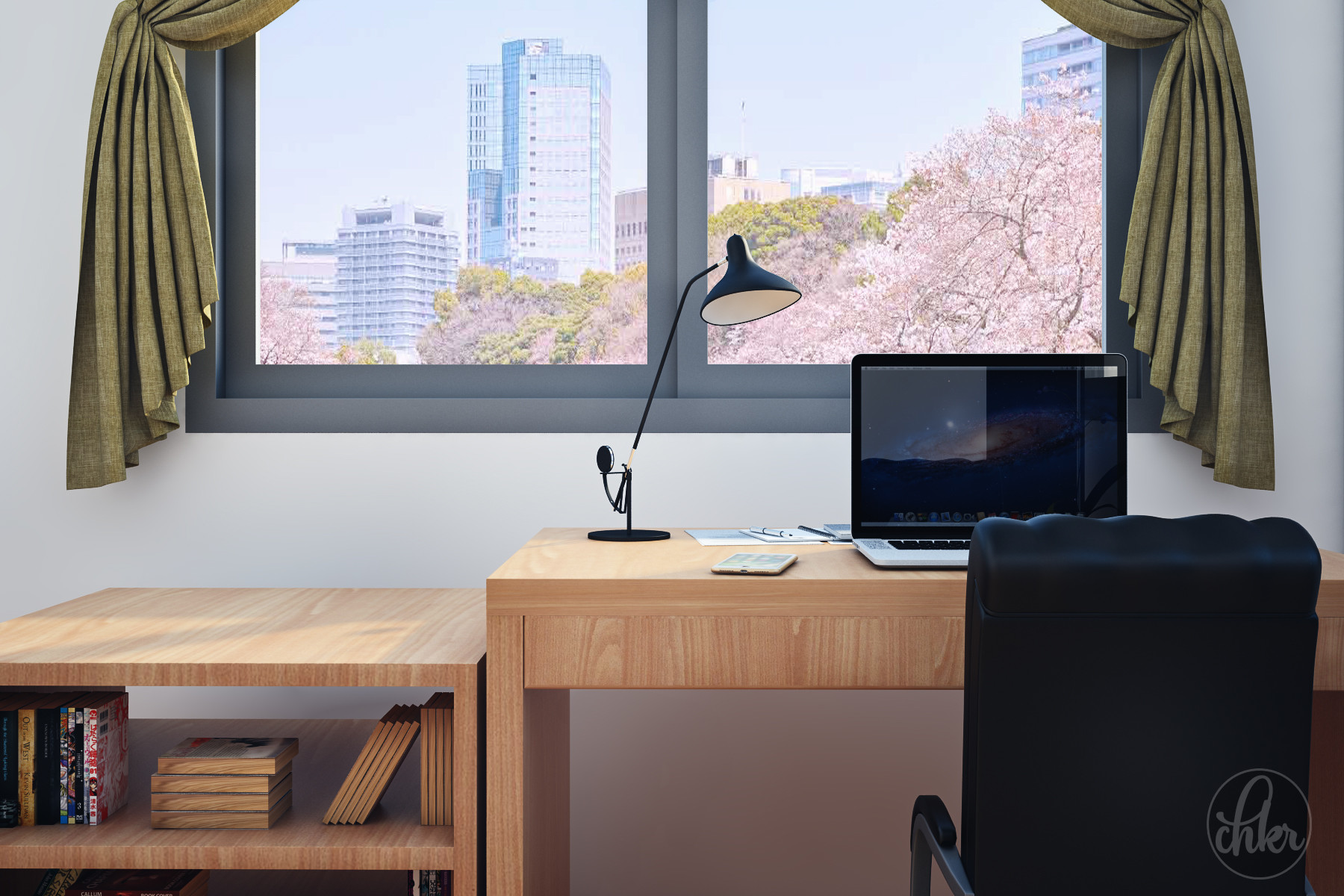 ArtStation - room from japanese anime 01