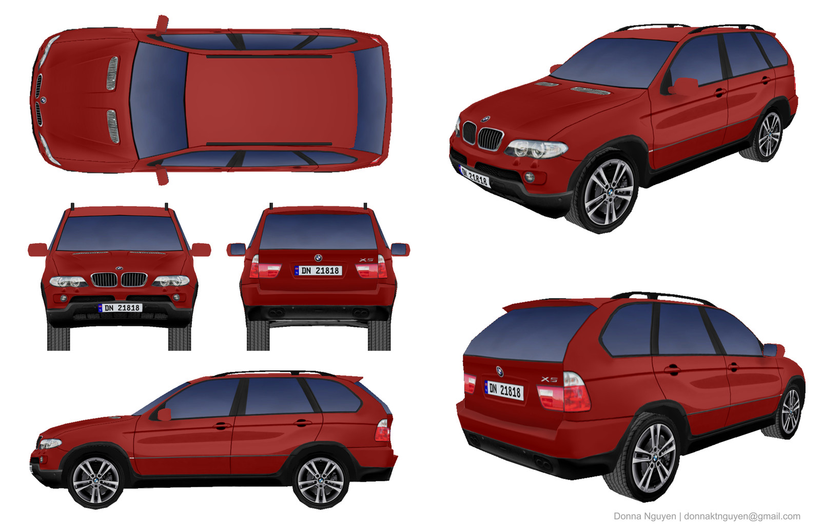 Donna Nguyen - BMW X-5 3D Model