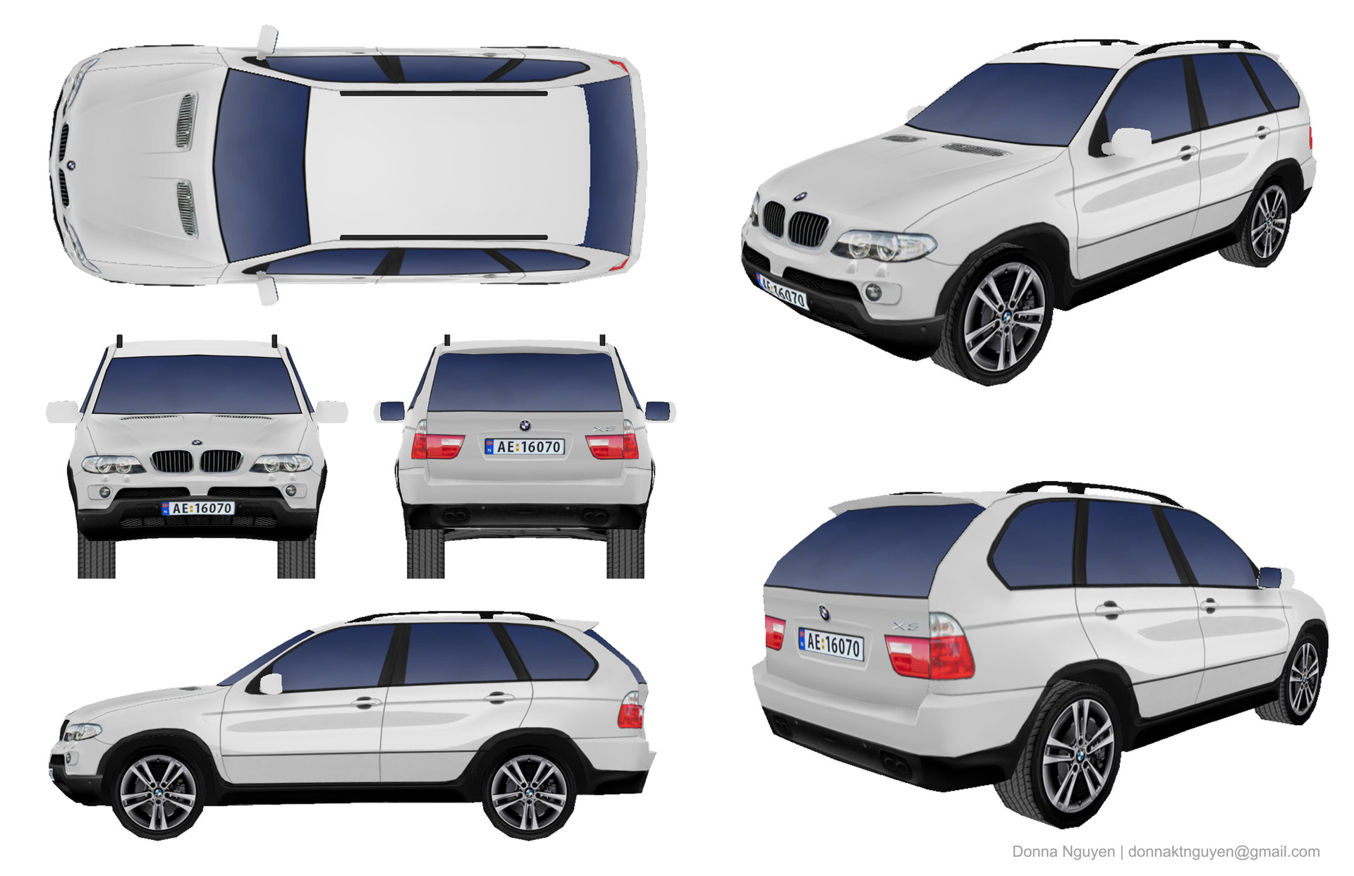 Donna Nguyen - BMW X-5 3D Model