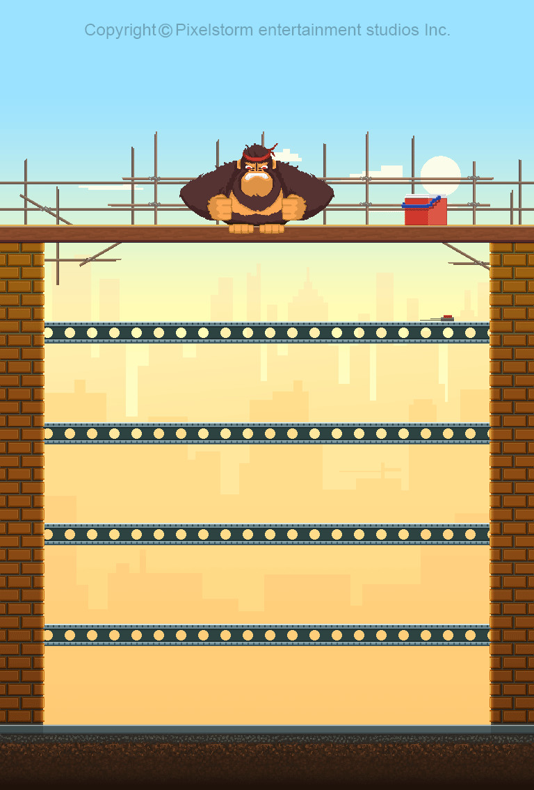 ArtStation - Blocky Kong - Retro Arcade mobile game